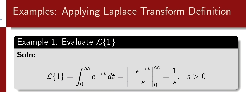 Solved Examples: Applying Laplace Transform | Chegg.com