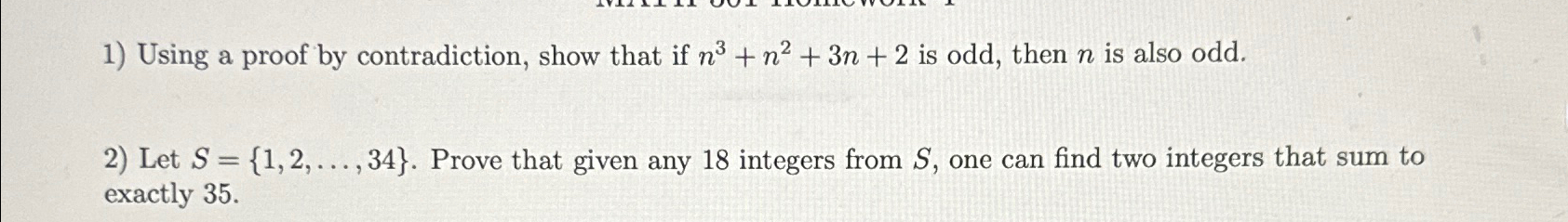 Solved Using a proof by contradiction, show that if | Chegg.com