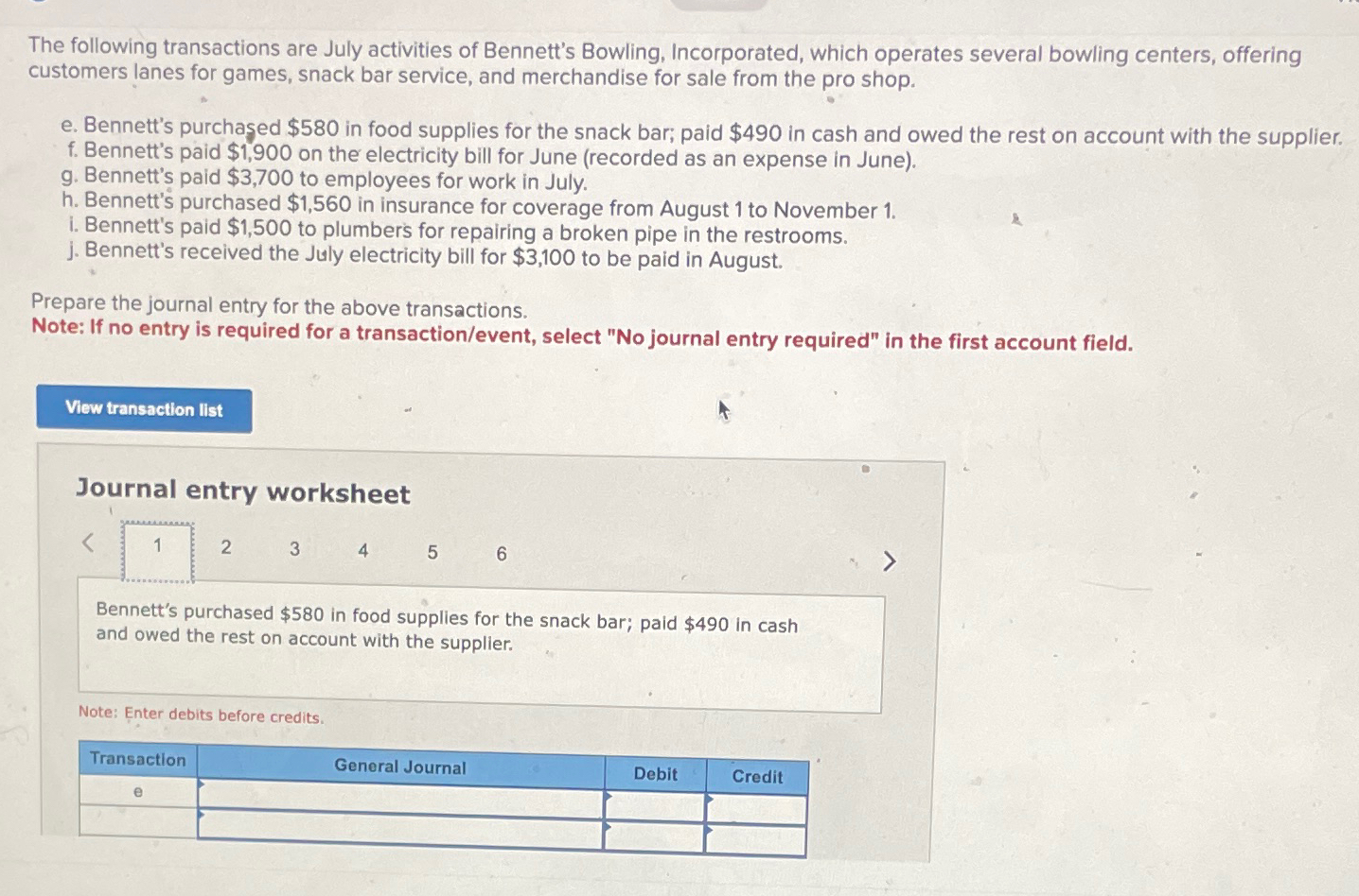 Solved The following transactions are July activities of | Chegg.com
