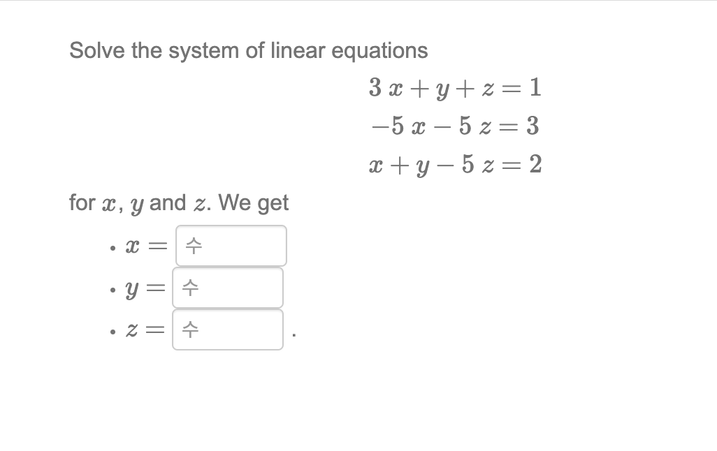 Solved Solve the system of linear | Chegg.com