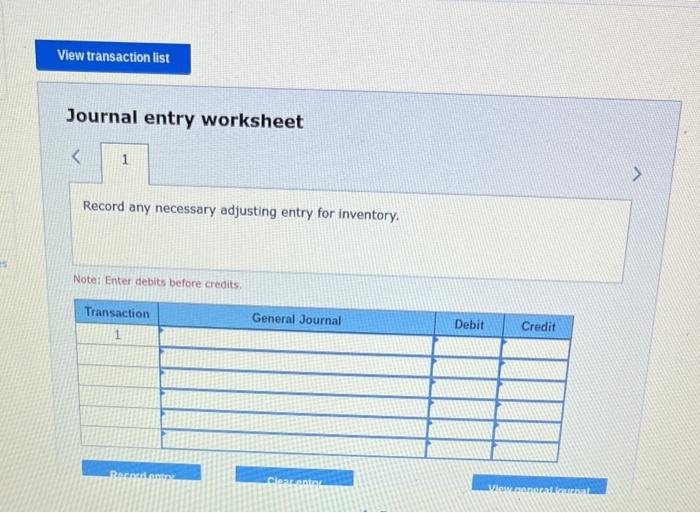 [Solved]: please help!! Problem 6-4A (Algo) Report Inventory
