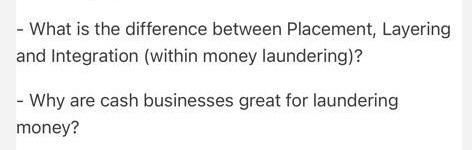 - What is the difference between Placement, Layering | Chegg.com