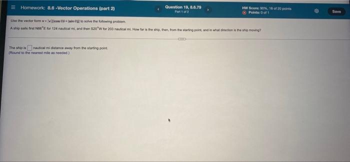 Solved HW Score: 90, 18 of 20 ports Points: 1 Sere Homework: | Chegg.com