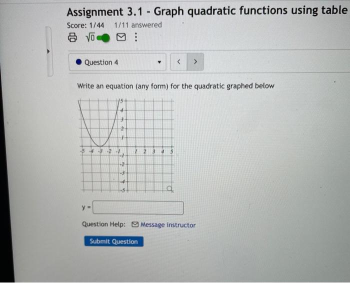 Solved Assignment 3 1 Graph Quadratic Functions Using