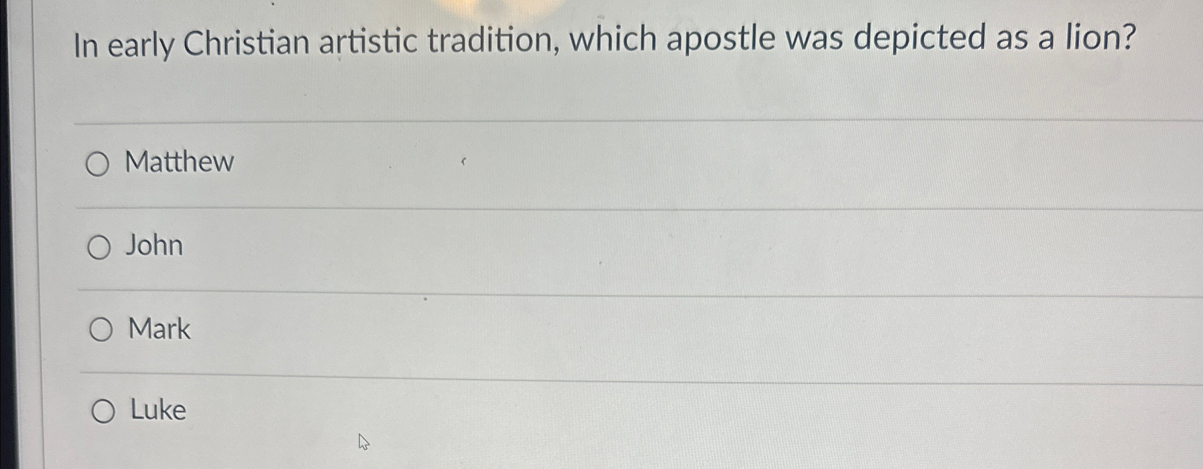 Solved In early Christian artistic tradition, which apostle | Chegg.com