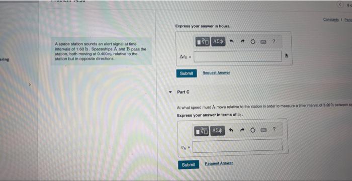 Solved A soace btation sounds an atert aignal at timo | Chegg.com