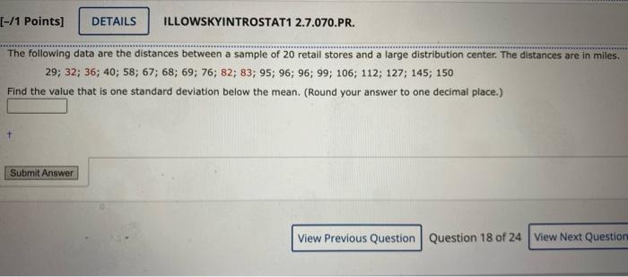 Solved (-/1 Points] DETAILS ILLOWSKYINTROSTAT1 2.7.070.PR. | Chegg.com