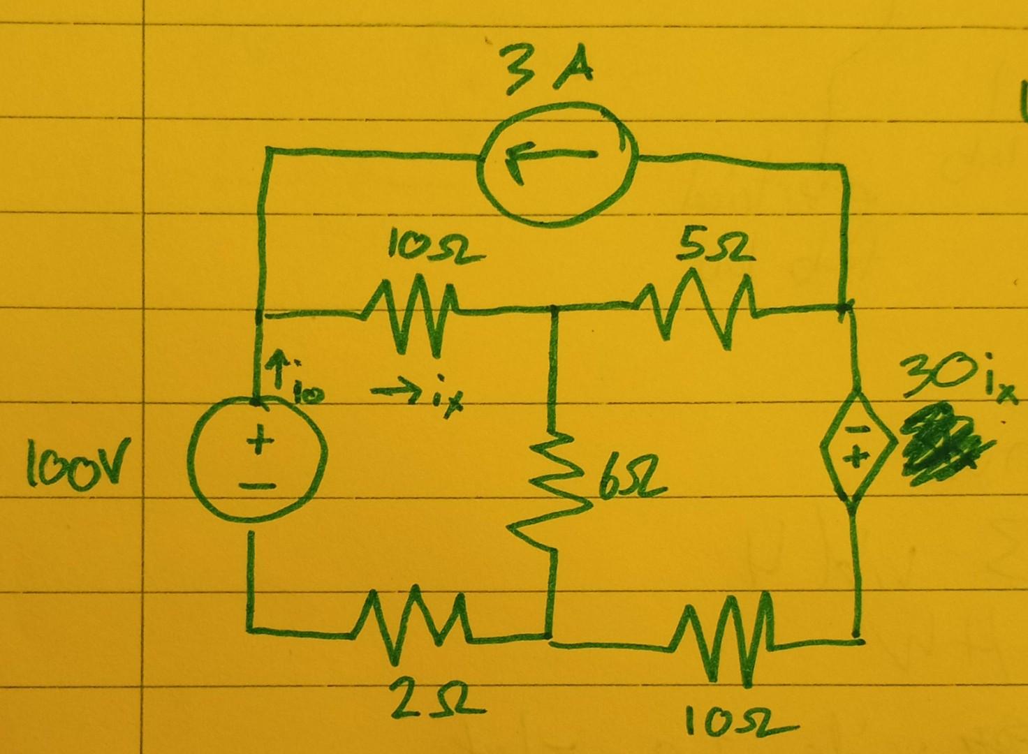 Solved use mesh analysis to determine the value of Io | Chegg.com Solved use mesh analysis to determine the value of Io | Chegg.com