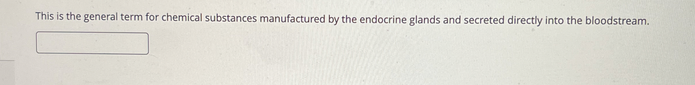 Solved This is the general term for chemical substances | Chegg.com