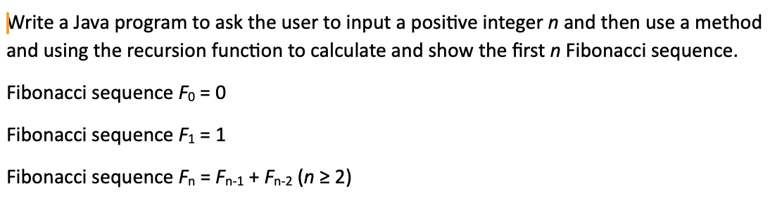 Solved Write a Java program to ask the user to input a | Chegg.com