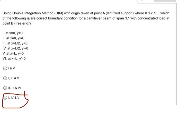 Solved Using Double Integration Method Dim With Origin 6696
