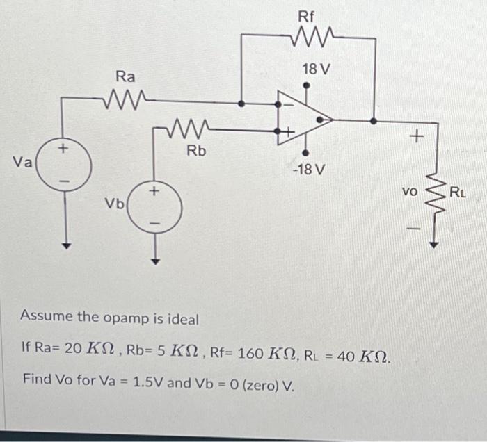 Solved Assume the opamp is ideal If | Chegg.com