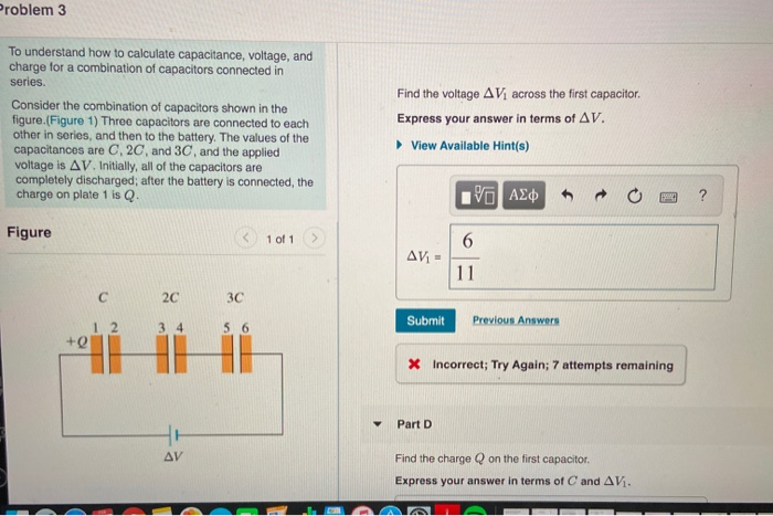 Solved Problem 3 To understand how to calculate capacitance, | Chegg.com