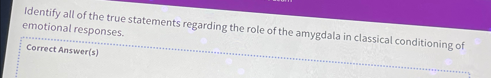 Solved Identify all of the true statements regarding the | Chegg.com