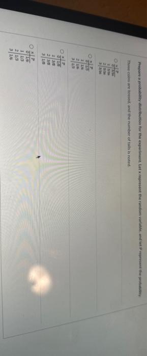 Solved Throe calls are togsect-and the number of Lads is | Chegg.com