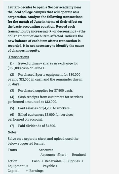 Solved Lautaro decides to open a Soccer academy near the | Chegg.com