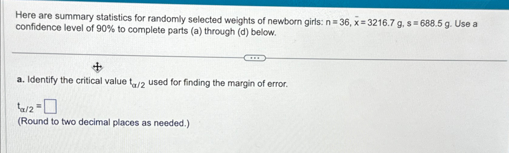 Solved Here are summary statistics for randomly selected | Chegg.com