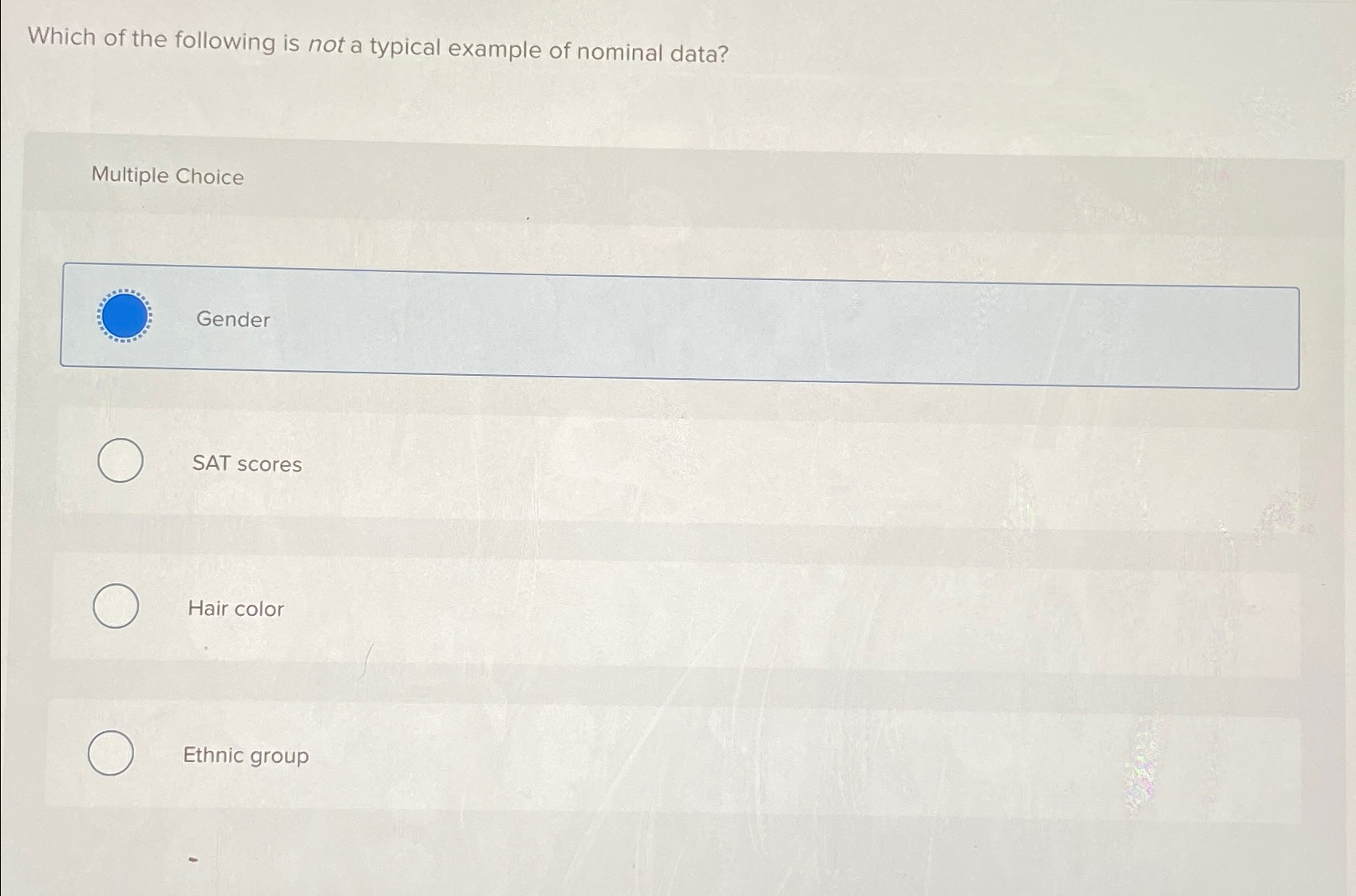 Solved Which of the following is not a typical example of | Chegg.com