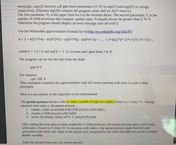 Solved Problems 1. Pipes (50 pts.) Write a C program for | Chegg.com