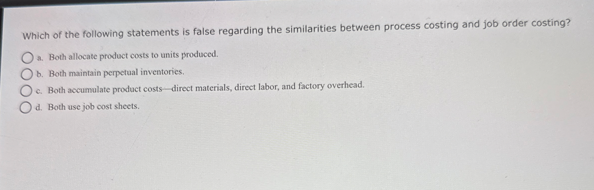 Solved Which of the following statements is false regarding | Chegg.com