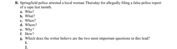 Solved The six questions that journalists traditionally ask | Chegg.com