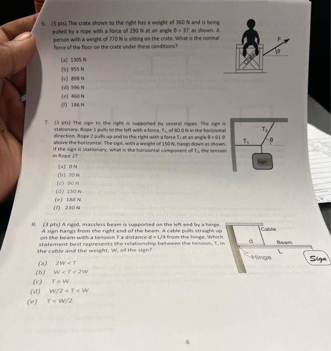 Solved Part A - Multiple Choice (Points as labelled) Circle | Chegg.com