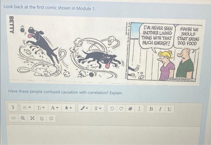 Solved Look back at the first comic shown in Module 1. BETTY | Chegg.com