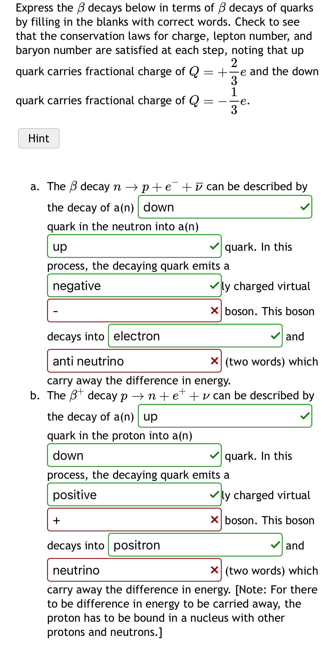 Solved Express the β ﻿decays below in terms of β ﻿decays of | Chegg.com
