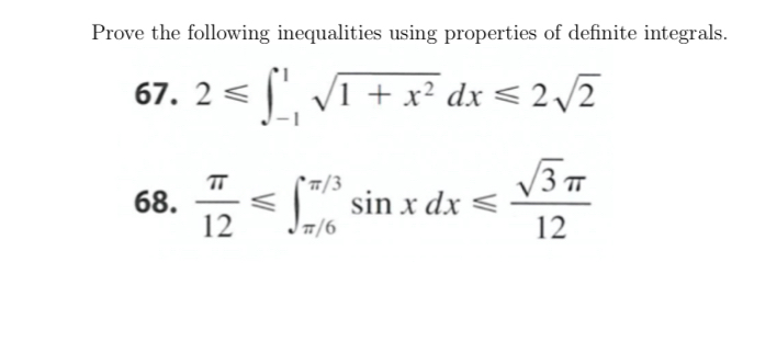 Solved Prove the following inequalities using properties of | Chegg.com