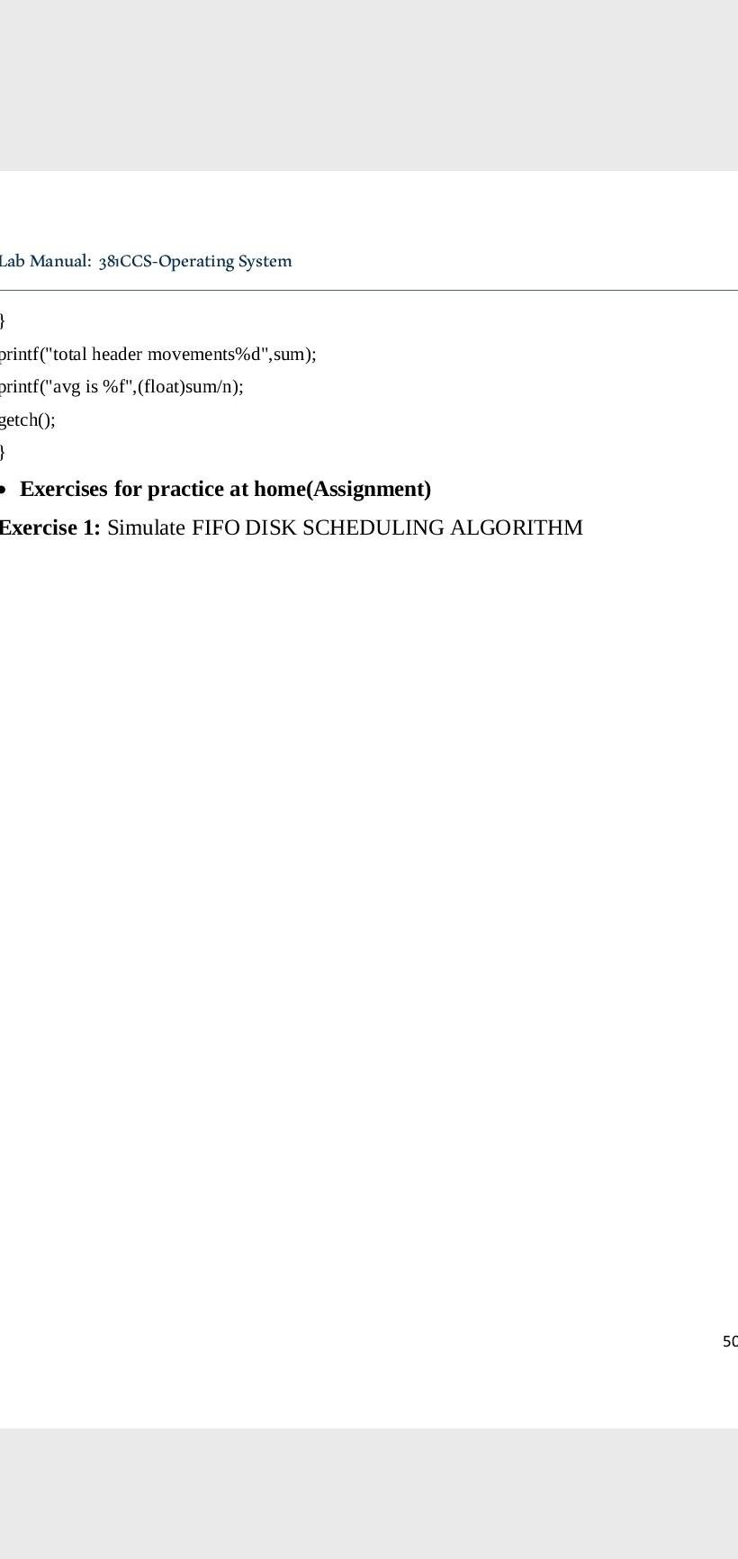 Solved Lab Manual 381 Ccs Operating System Or I0i 
