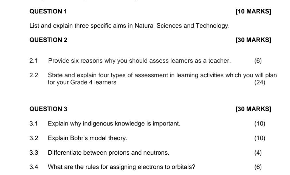 Solved QUESTION 1 [10 MARKS] List and explain three specific | Chegg.com
