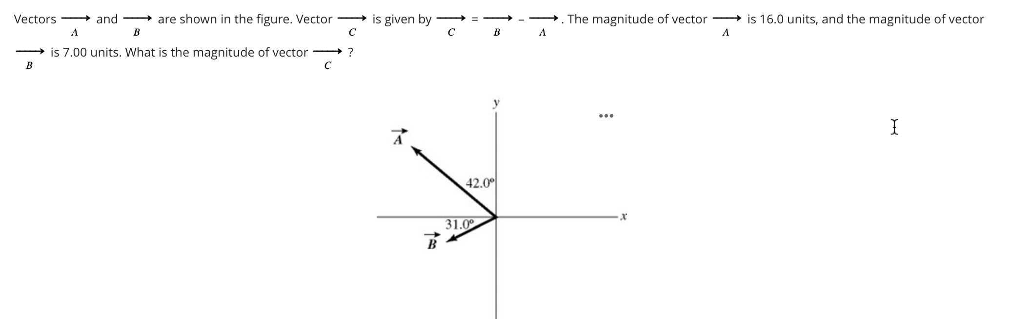 Solved Vectors longrightarrow and ?Blongrightarrow are shown | Chegg.com