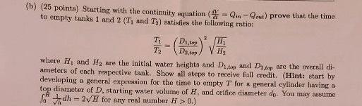 Solved 9. Two perfectly cylindrical open tanks are standing | Chegg.com