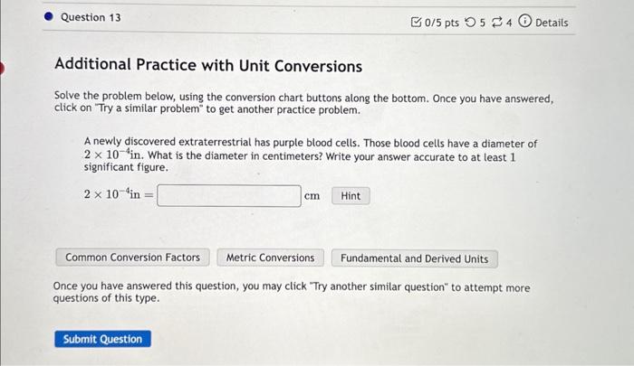 Solved Solve the problem below, using the conversion chart | Chegg.com