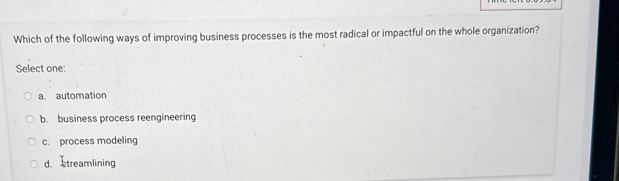 Solved Which of the following ways of improving business | Chegg.com