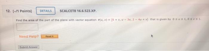 Solved 12. [-11 Points) DETAILS SCALCETS 16.6.523.XP. Find | Chegg.com Solved 12. [-11 Points) DETAILS SCALCETS 16.6.523.XP. Find | Chegg.com