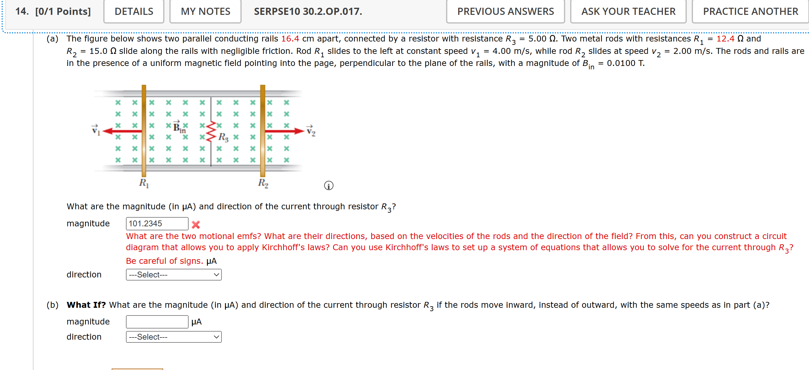 Solved (a) ﻿The figure below shows two parallel conducting | Chegg.com
