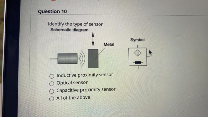 Solved Question 8 Identify the type of sensor Schematic | Chegg.com