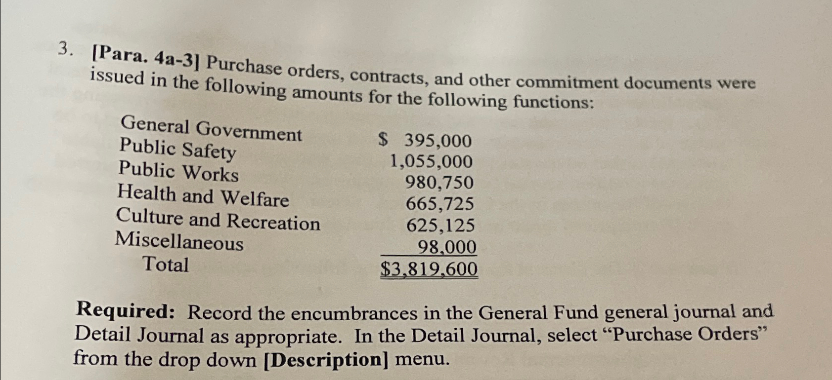 Solved [Para. 4a-3] ﻿Purchase orders, contracts, and other | Chegg.com