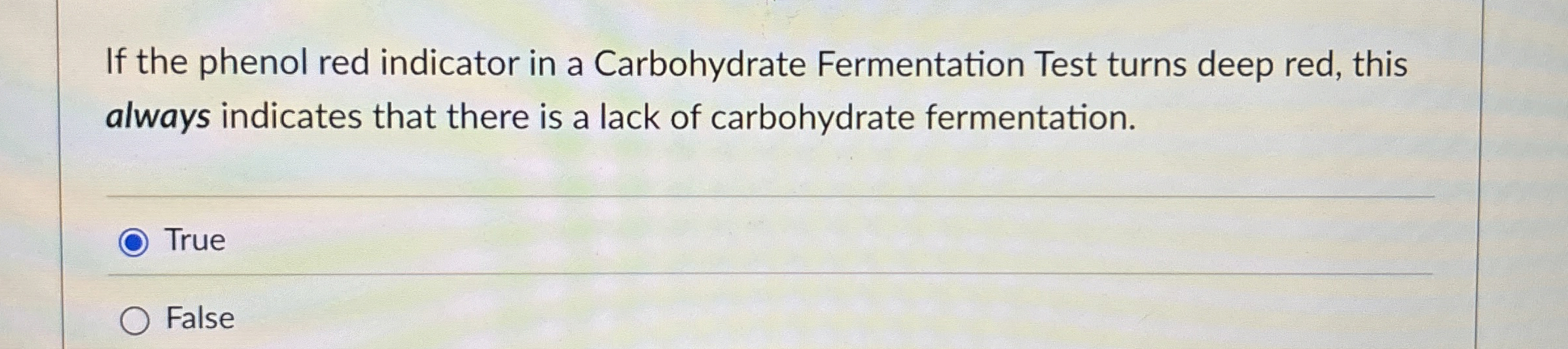 Solved If the phenol red indicator in a Carbohydrate | Chegg.com