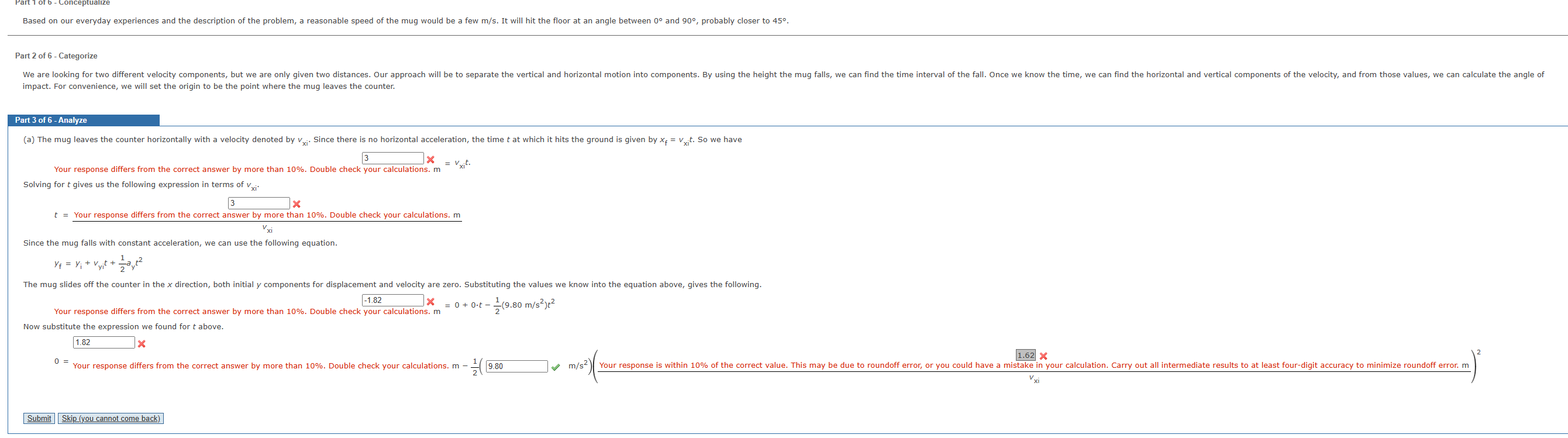 Solved Based on our everyday experiences and the description | Chegg.com