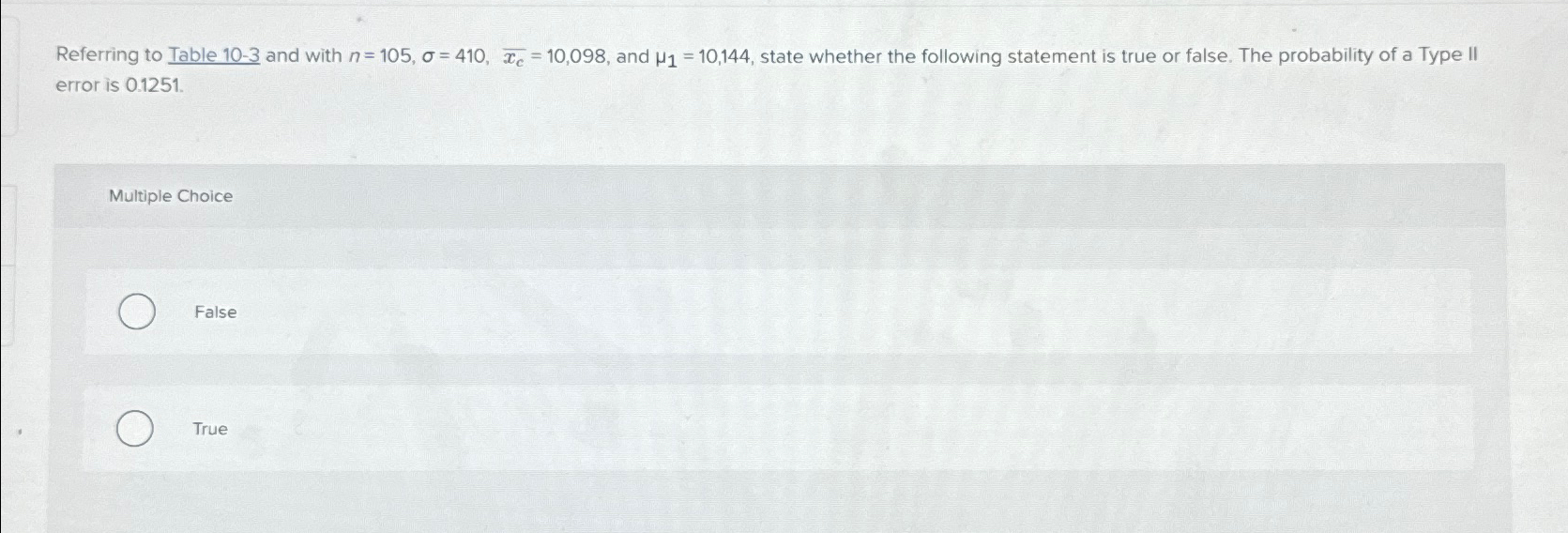 Solved Referring to Table 10-3 ﻿and with | Chegg.com