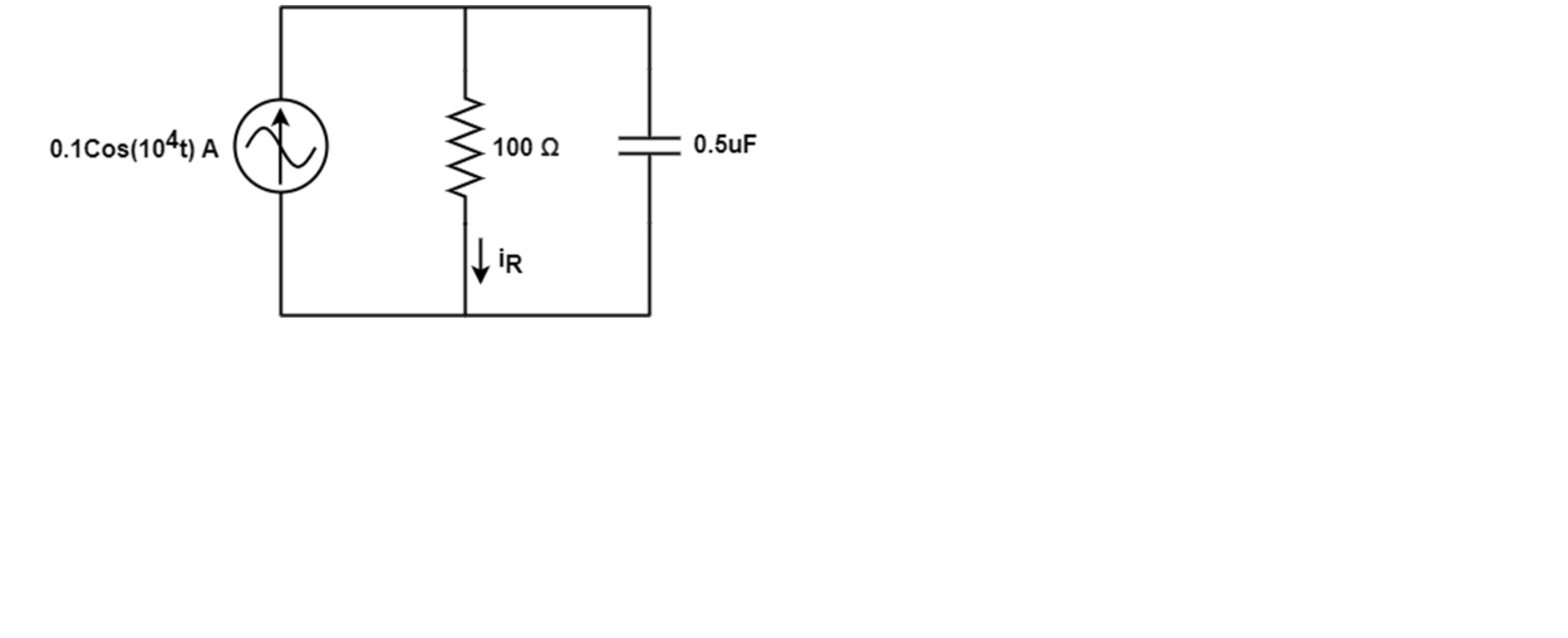 Solved Find the current iR (t)flowing through the circuit | Chegg.com