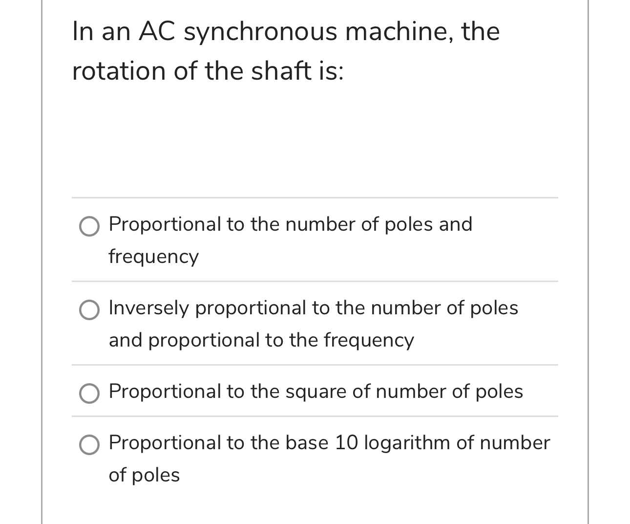 High Quality SOLUTION In an AC synchronous machine, the rotation of the | Chegg.com