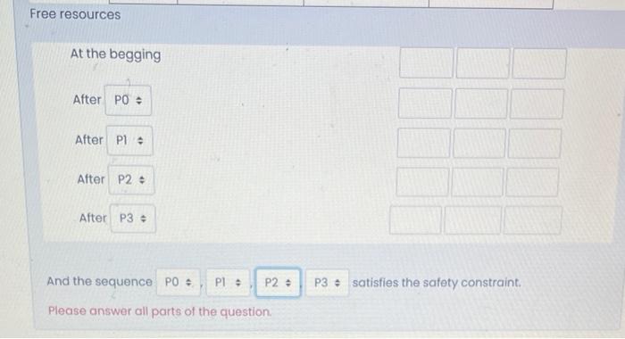 Solved Consider the following system snapshot using the data | Chegg.com