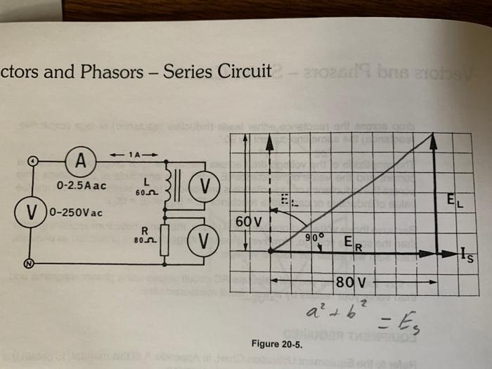 Solved Vectors and Phasors - Series Circuit 7. See the | Chegg.com
