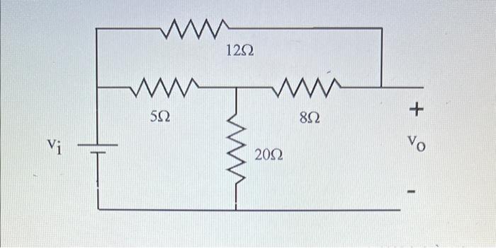 Solved Find vo/vi in the following circuits using the loops | Chegg.com