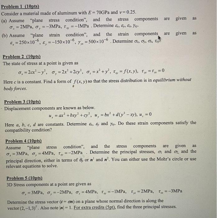 Solved Problem 1 (10pts) Consider a material made of | Chegg.com