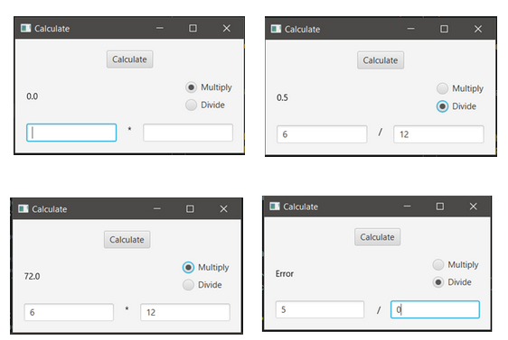 Solved Write a GUI program as shown below with a Border Pane | Chegg.com