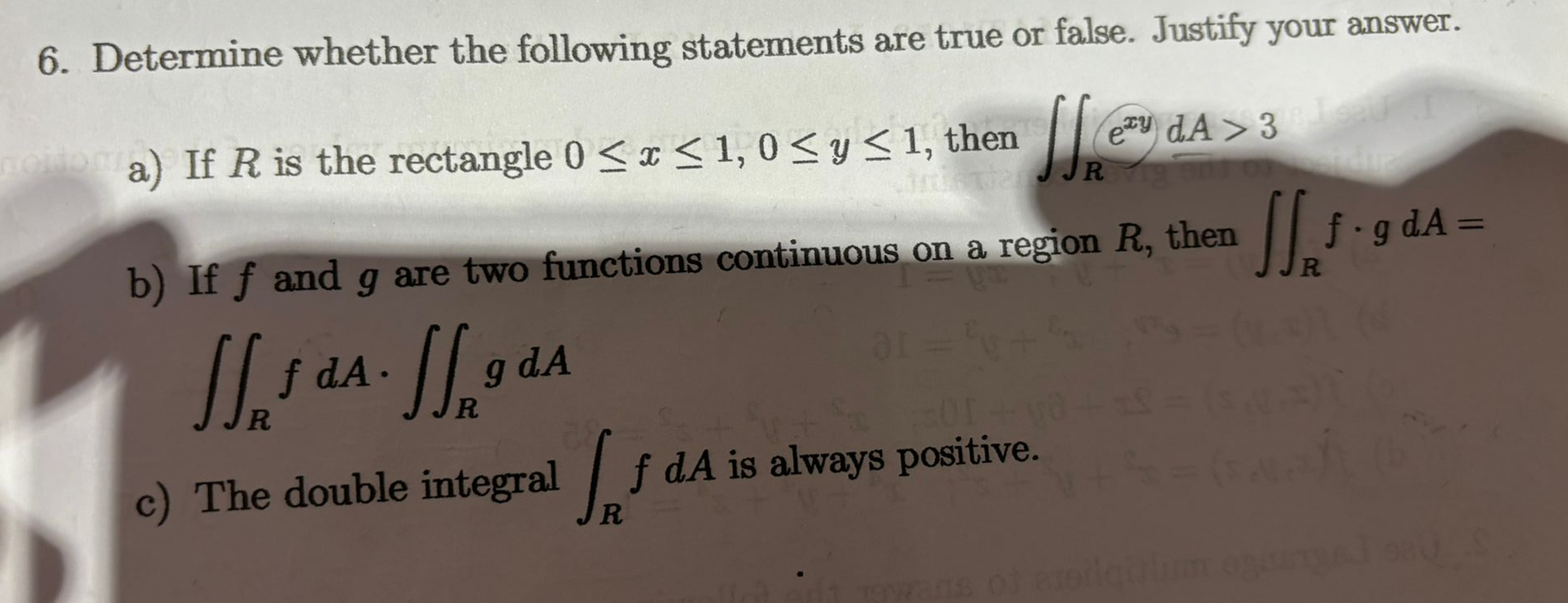 Solved Determine whether the following statements are true | Chegg.com